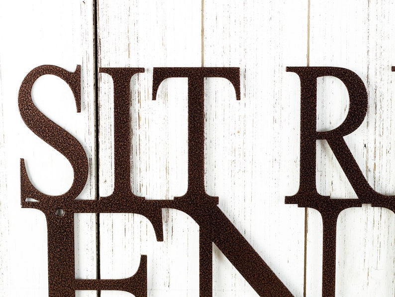Sit Relax Enjoy Metal Sign Metal Wall Art Outdoor Sign - Etsy
