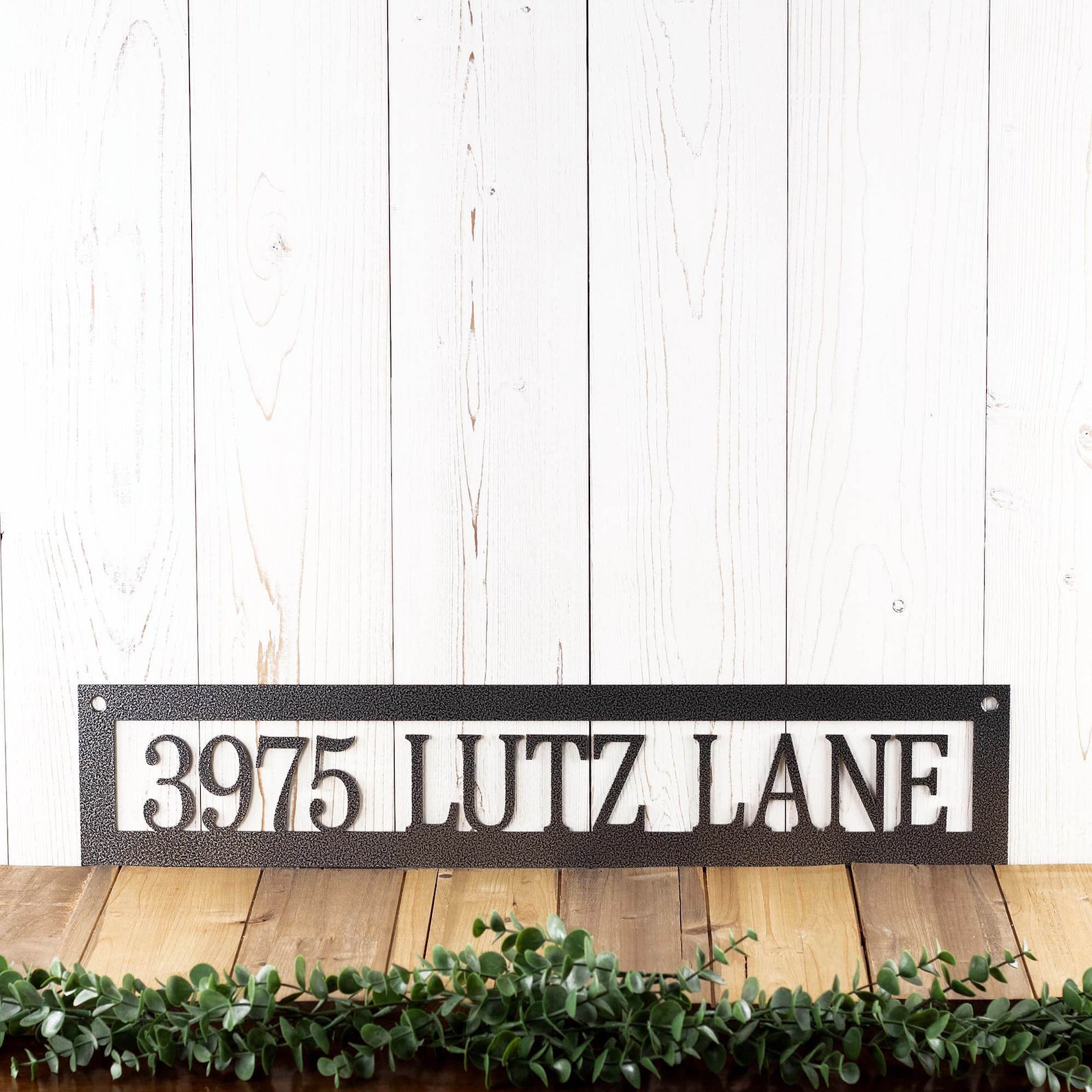 Personalized Metal Address Plaque, Outdoor Hanging House Number, Custom ...