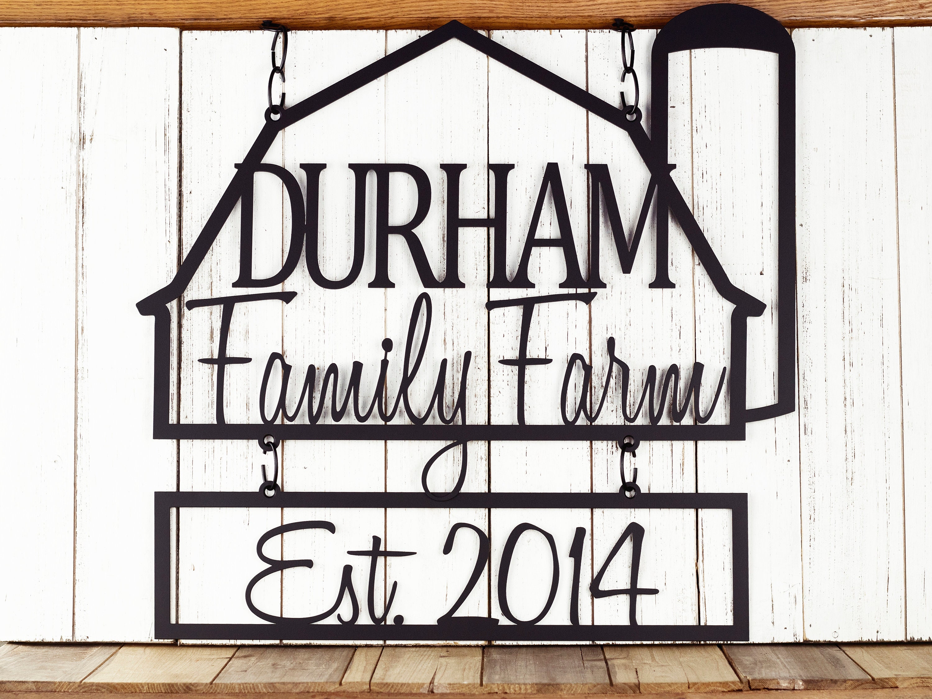 Custom Family Farm House Name Metal Sign Established Sign | Etsy