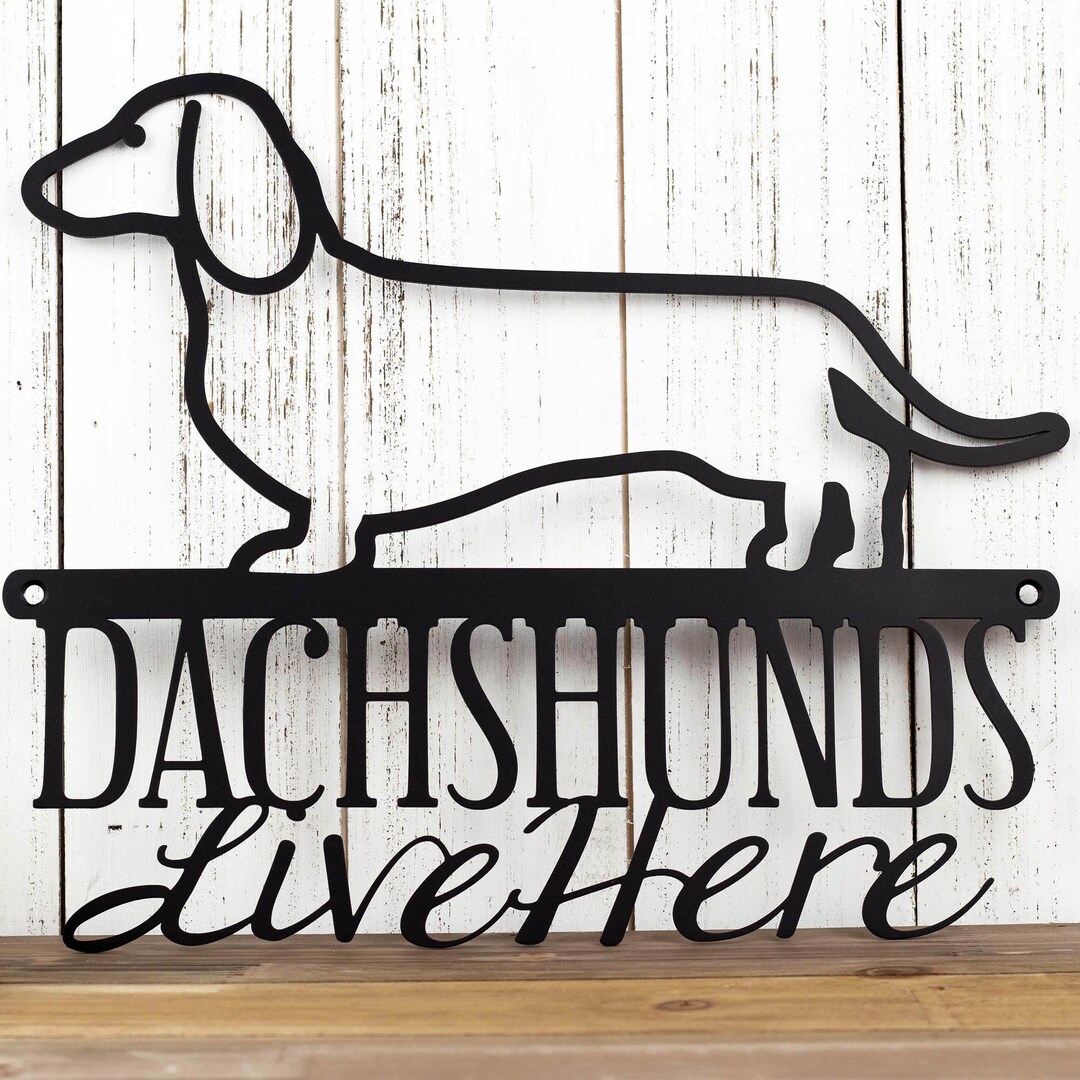 Dachshund Metal Wall Art Doxie Wiener Dog Metal Sign - Etsy