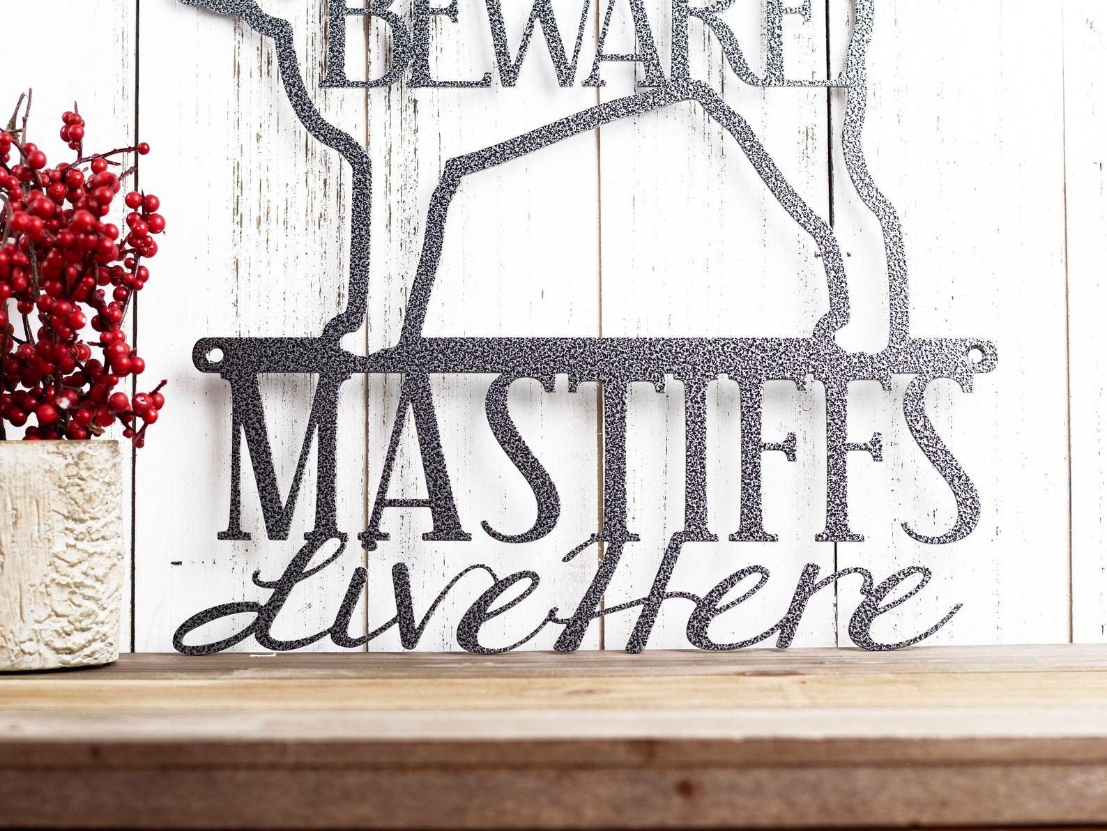 English Mastiff Metal Wall Art Metal Sign Mastiff Metal | Etsy