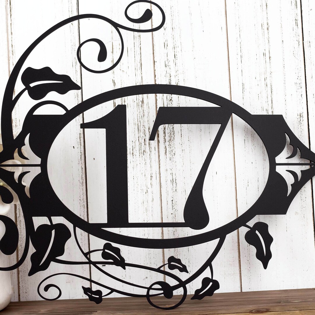 Custom Metal House Number, House Number Metal Sign, House Numbers Sign ...