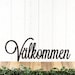 Välkommen Welcome Metal Sign, Swedish Welcome, Scandinavian, Sweden ...