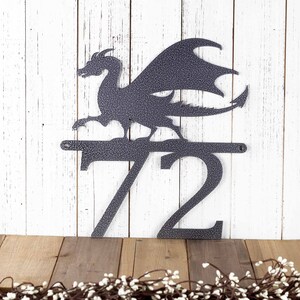 Dragon House Numbers Sign, Metal Sign Personalized Outdoor, Address ...