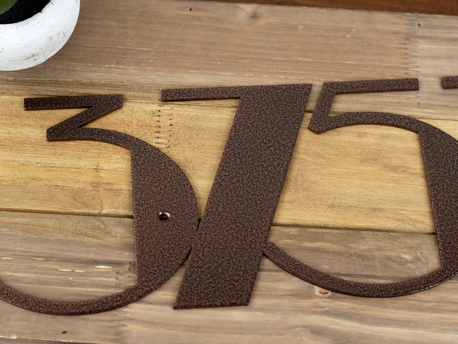 Custom Modern Outdoor Metal House Numbers Copper Art Deco - Etsy