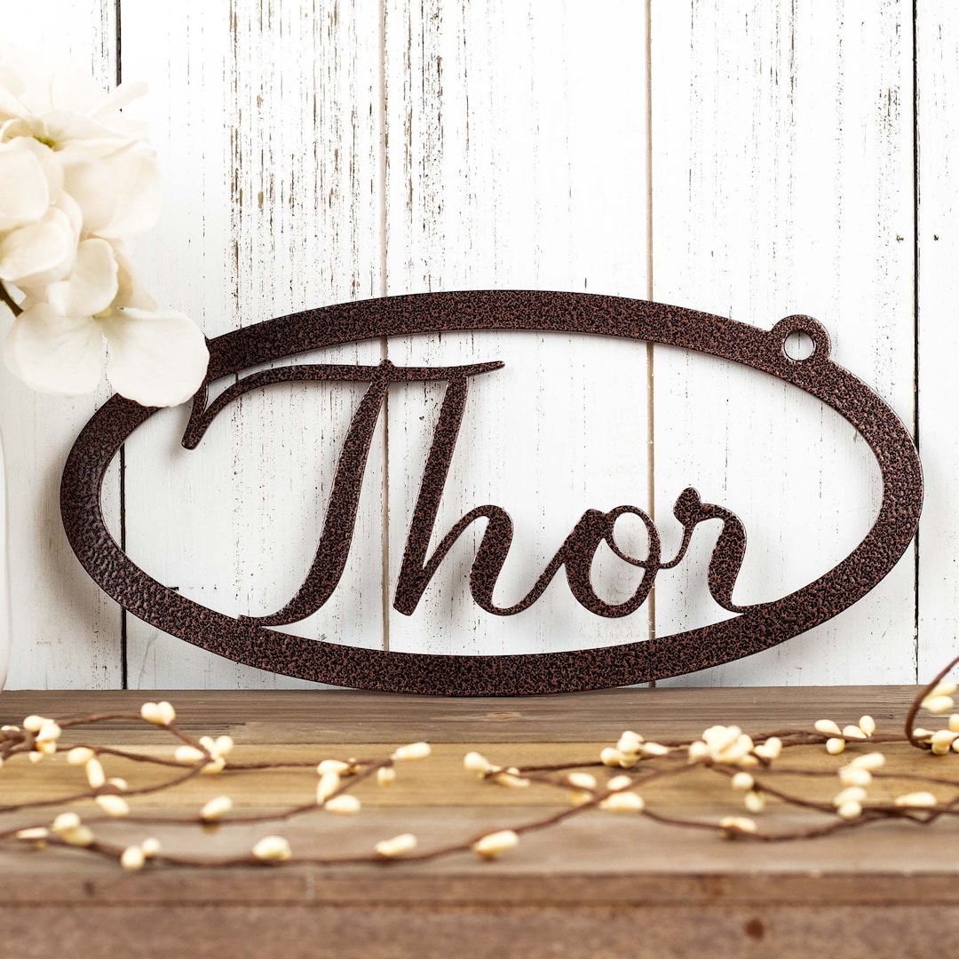 Custom Name Sign, Metal Name Sign, Personalized Sign, Metal Wall Art ...
