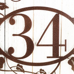 Metal House Number Plaque Outdoor Custom Address Sign | Etsy