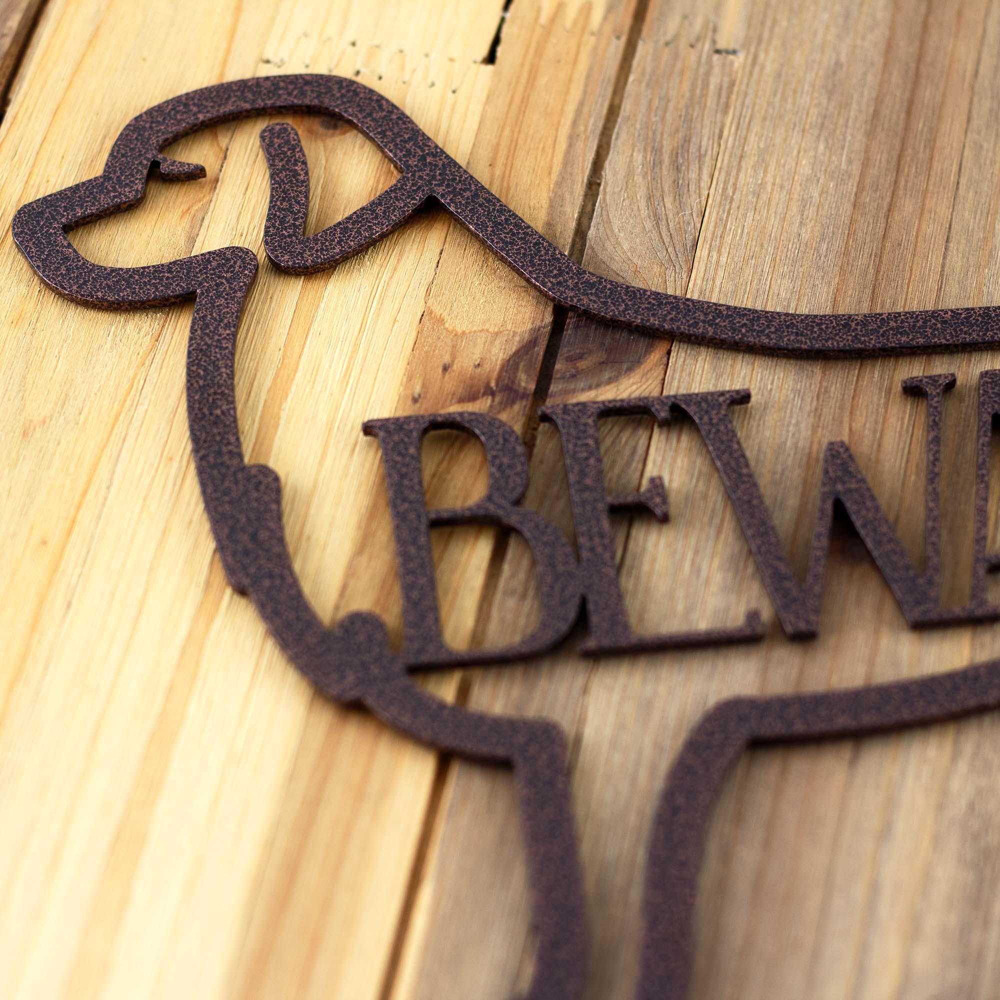 Golden Retrievers Live Here Metal Sign, Dog Sign, Metal Wall Art ...