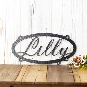 Custom Name Metal Sign, Metal Wall Art, Wall Hanging, Custom Metal Sign ...
