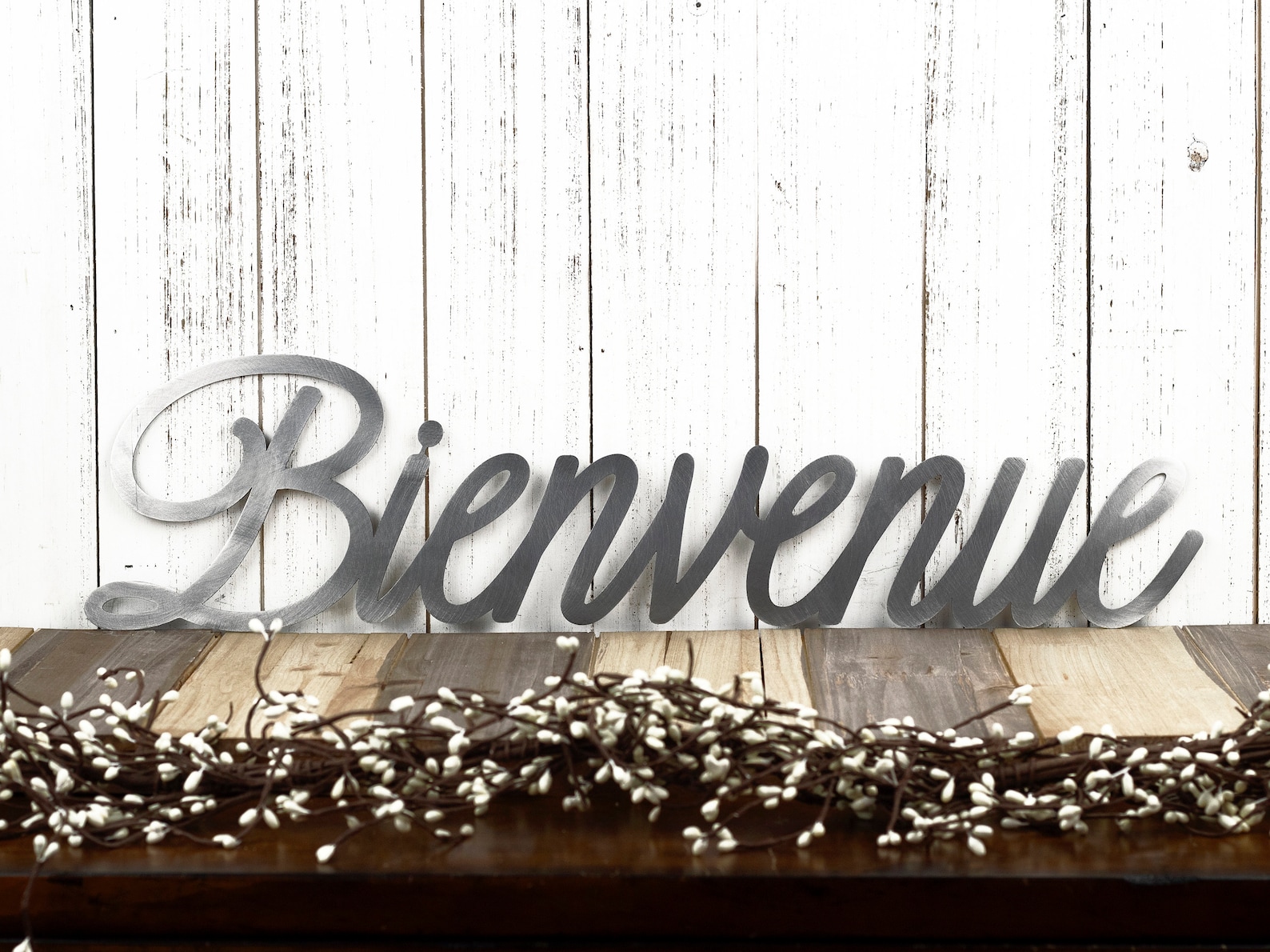 Bienvenue French Welcome Metal Wall Art Welcome Welcome | Etsy