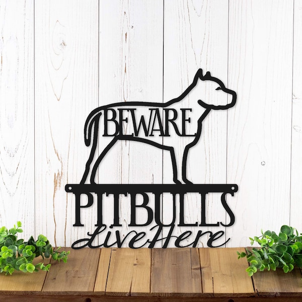 Pitbull Sign - Etsy