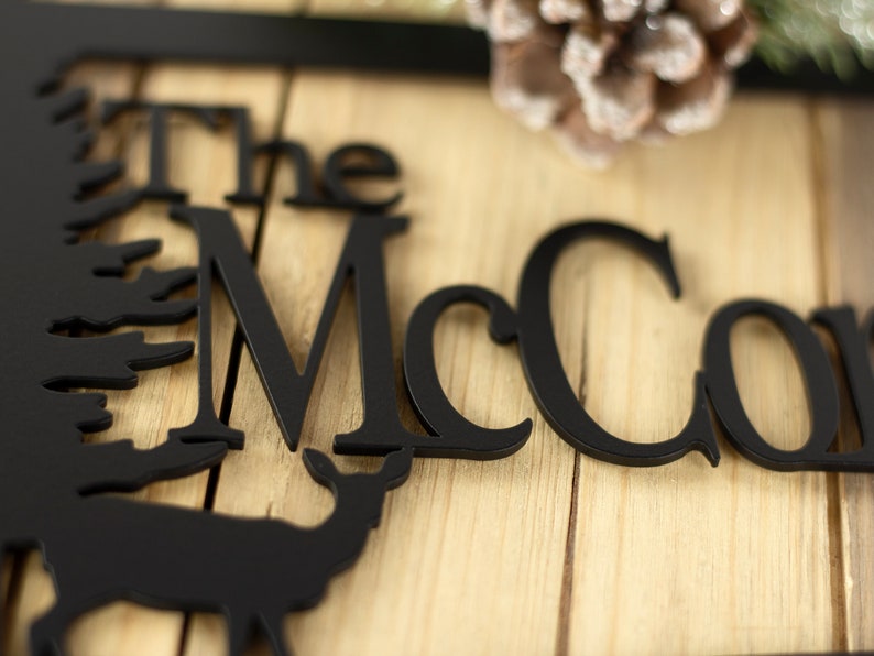 Laser Cut Name Sign Custom Family Name Sign Custom Metal - Etsy