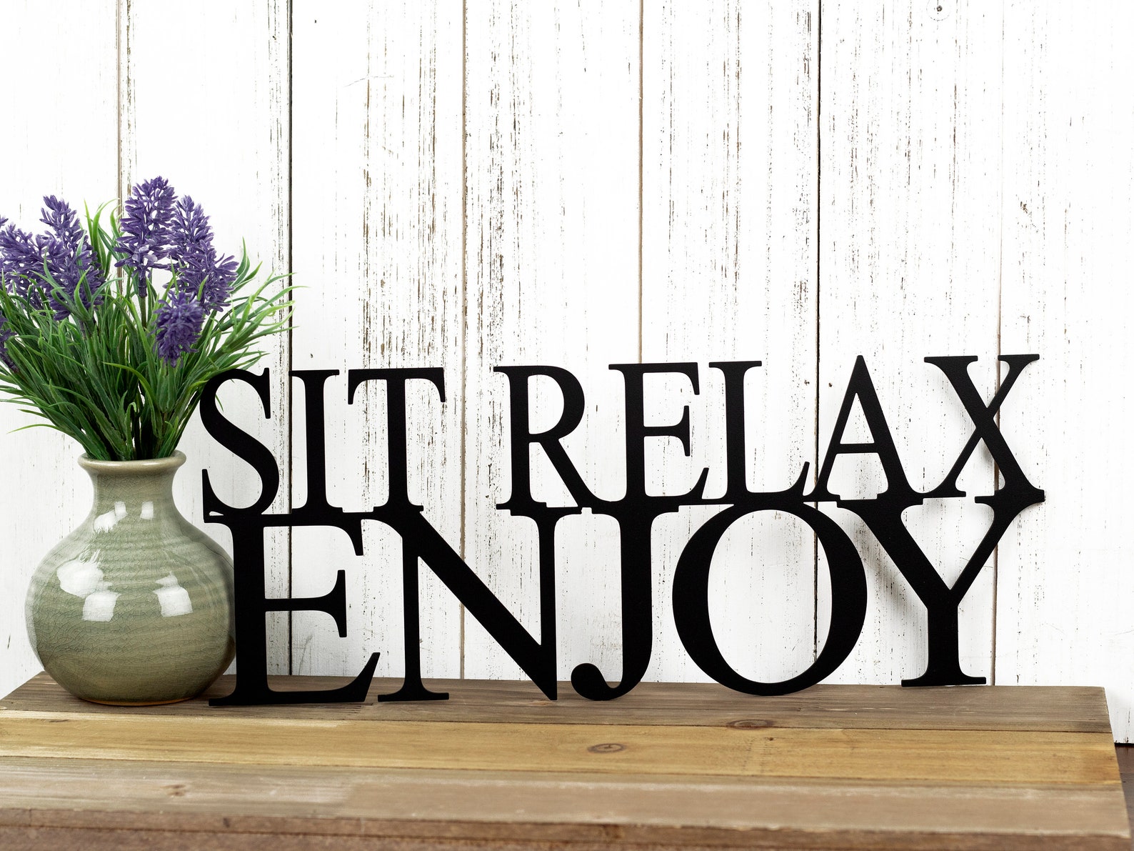 Sit Relax Enjoy Metal Wall Art Metal Sign Wall Decor - Etsy