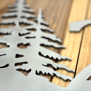 Rustic Metal House Number Metal Sign Custom Sign Pine - Etsy