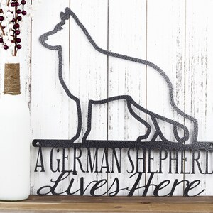 German Shepherd Metal Wall Art Metal Sign Dog Sign Dog - Etsy
