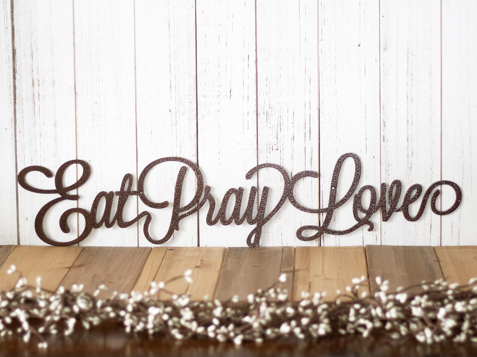 Eat Pray Love Metal Sign Kitchen Wall Decor Dining Room | Etsy