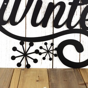 Winter Metal Sign Seasonal Decor Outdoor Sign Door Sign - Etsy