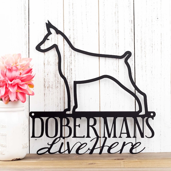 Metal Doberman Signs - Etsy