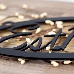 Custom Welcome Home Established Sign With Family Name and Year - Etsy