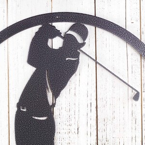 Golfer Metal Wall Art, Golfer Gift, Golf Gift, Metal Wall Hanging, Gift ...