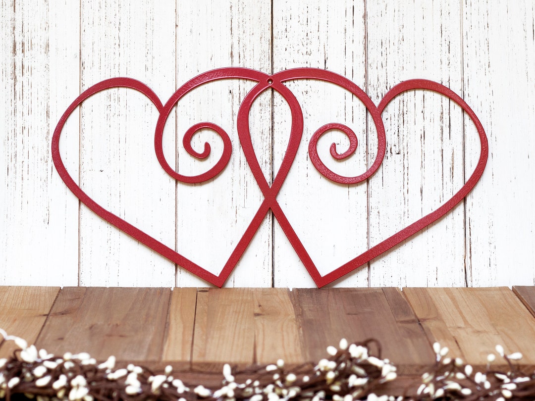 Metal Heart Decor Heart Metal Wall Art Valentines Day Gift - Etsy