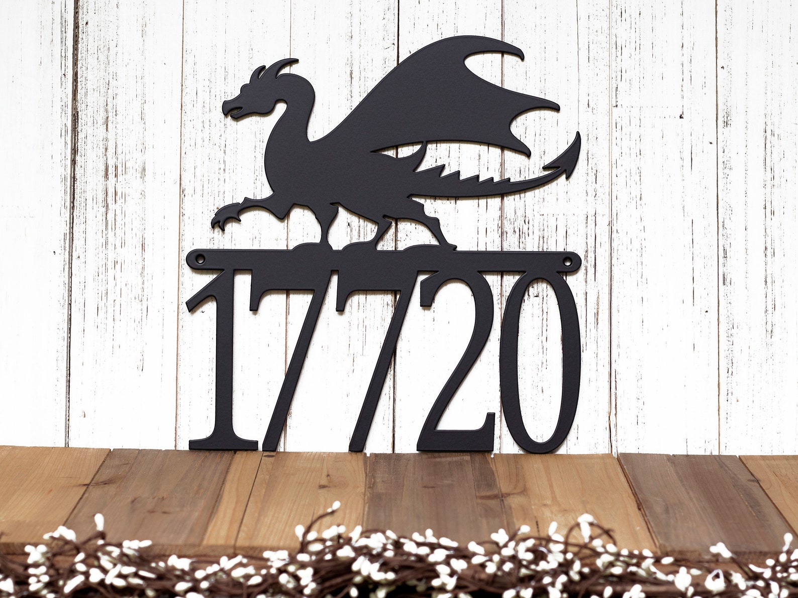 Dragon House Numbers Sign Medieval Decor Address House | Etsy