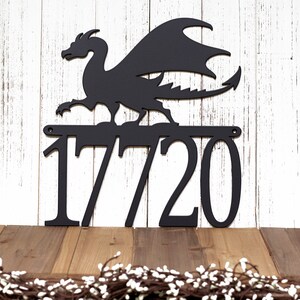Dragon House Numbers Sign Medieval Decor Address House - Etsy