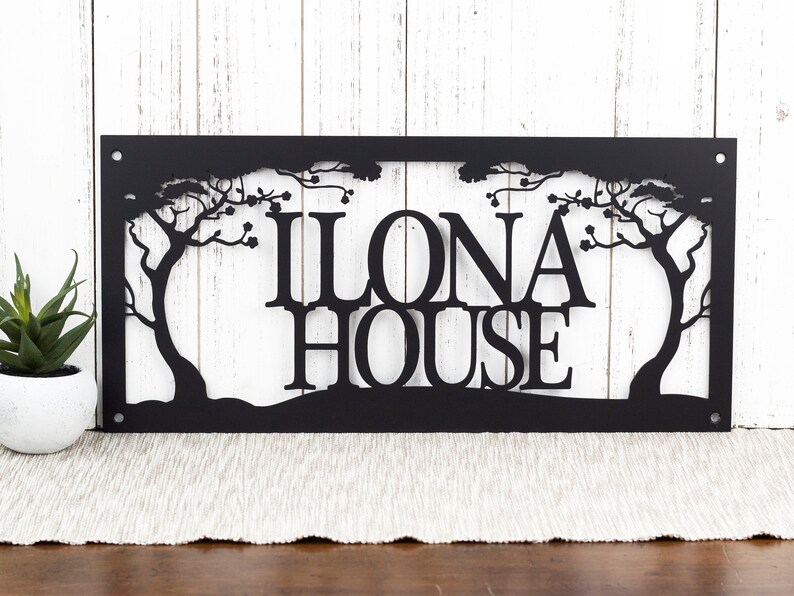 Laser Cut Name Sign Custom Family Name Sign Custom Metal | Etsy