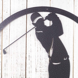 Golfer Metal Wall Art, Golfer Gift, Golf Gift, Metal Wall Hanging, Gift ...