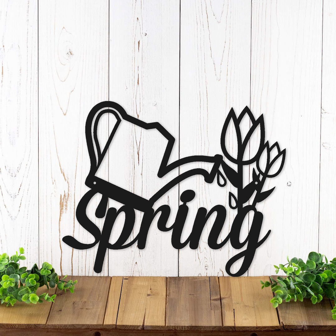 Metal Garden Decor, Spring Decor, Mothers Day Gift, Tulips, Front Porch ...