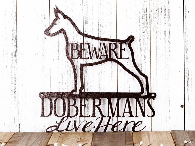 Doberman Metal Wall Art Doberman Pinscher Metal Sign Dog - Etsy