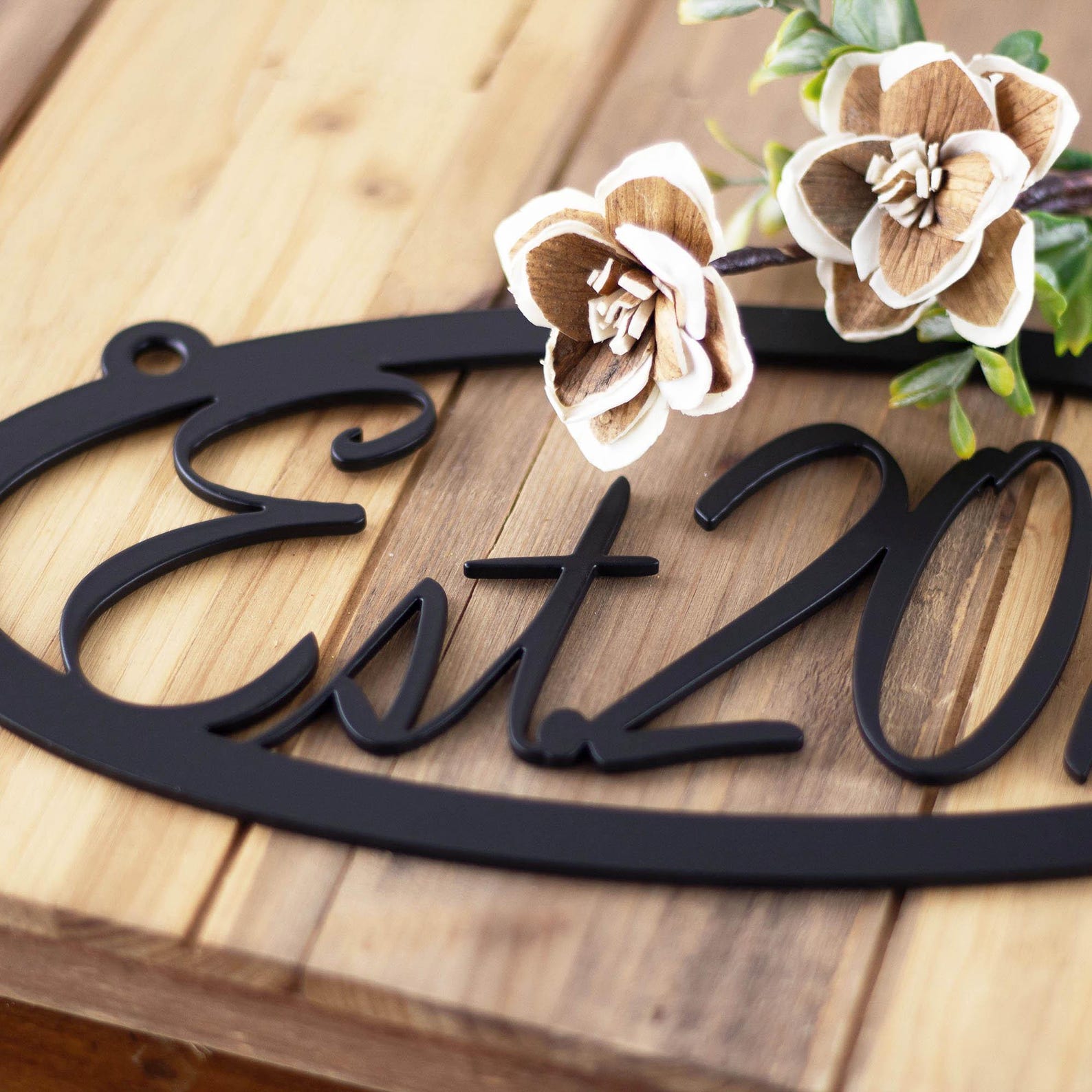 Personalized Family Established Year Metal Sign for Lake Cabin, Barn ...