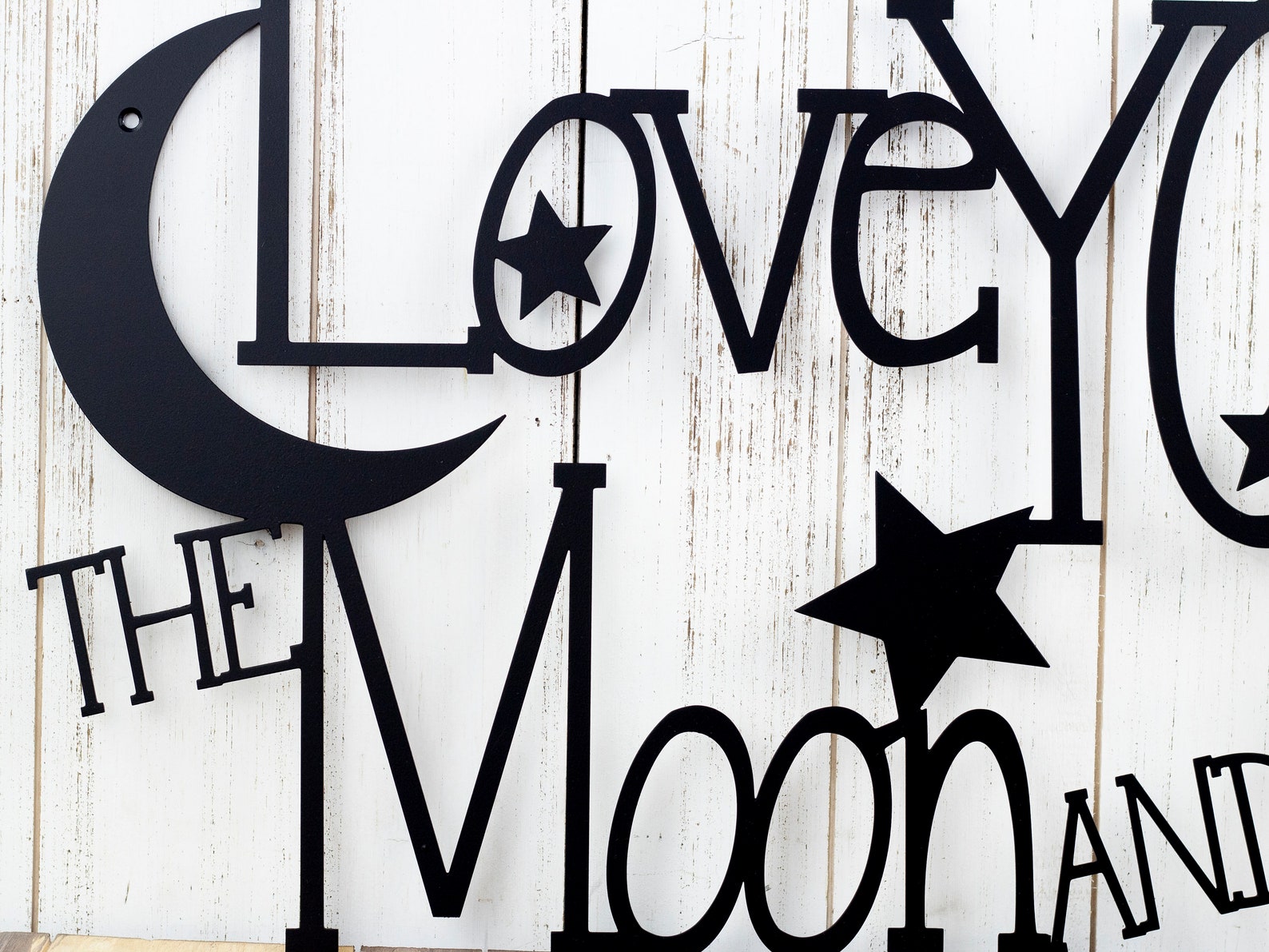 Love You To The Moon And Back Metal Sign Metal Wall Art | Etsy