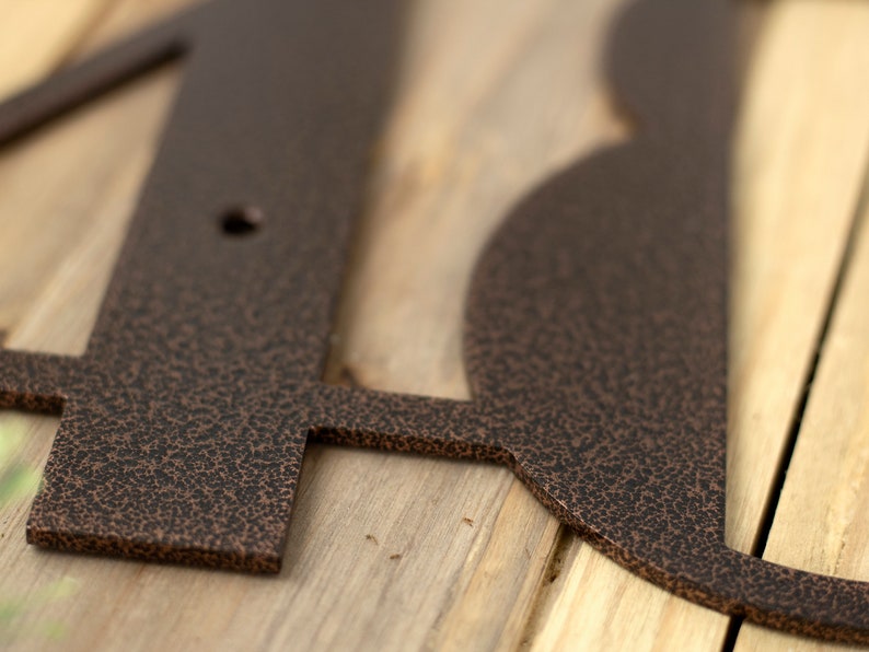 Modern House Number Plaque Metal House Numbers Modern - Etsy