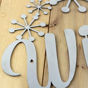 Winter Metal Sign, Seasonal Decor, Outdoor Sign, Door Sign, Metal Wall ...