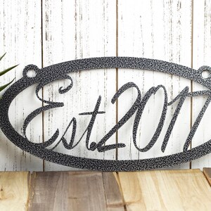 Established Sign for House Metal Sign Personalized Outdoor - Etsy