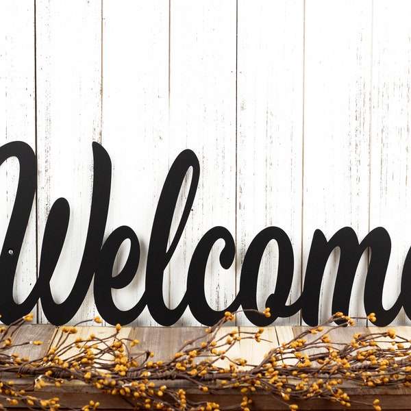 Steel Welcome Sign - Etsy