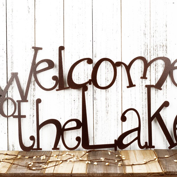 Metal Lake Cabin Sign - Etsy