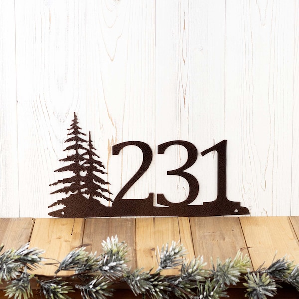 Rustic House Numbers - Etsy
