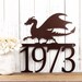 Dragon House Numbers Sign Metal Sign Personalized Outdoor - Etsy