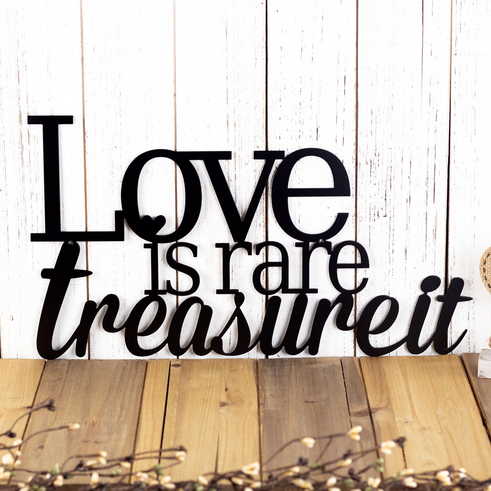 Metal Love Sign, Love Quote Metal Wall Art, Inspirational Quotes, Love ...