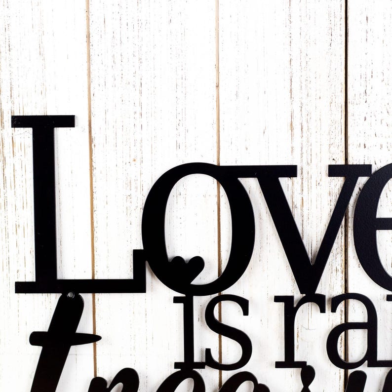 Metal Love Sign, Love Quote Metal Wall Art, Inspirational Quotes, Love ...