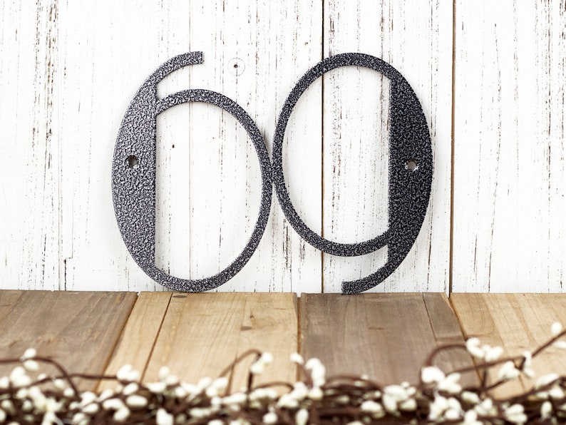 Modern Numbers House 6 Inch Metal House Numbers 8 Inch House - Etsy