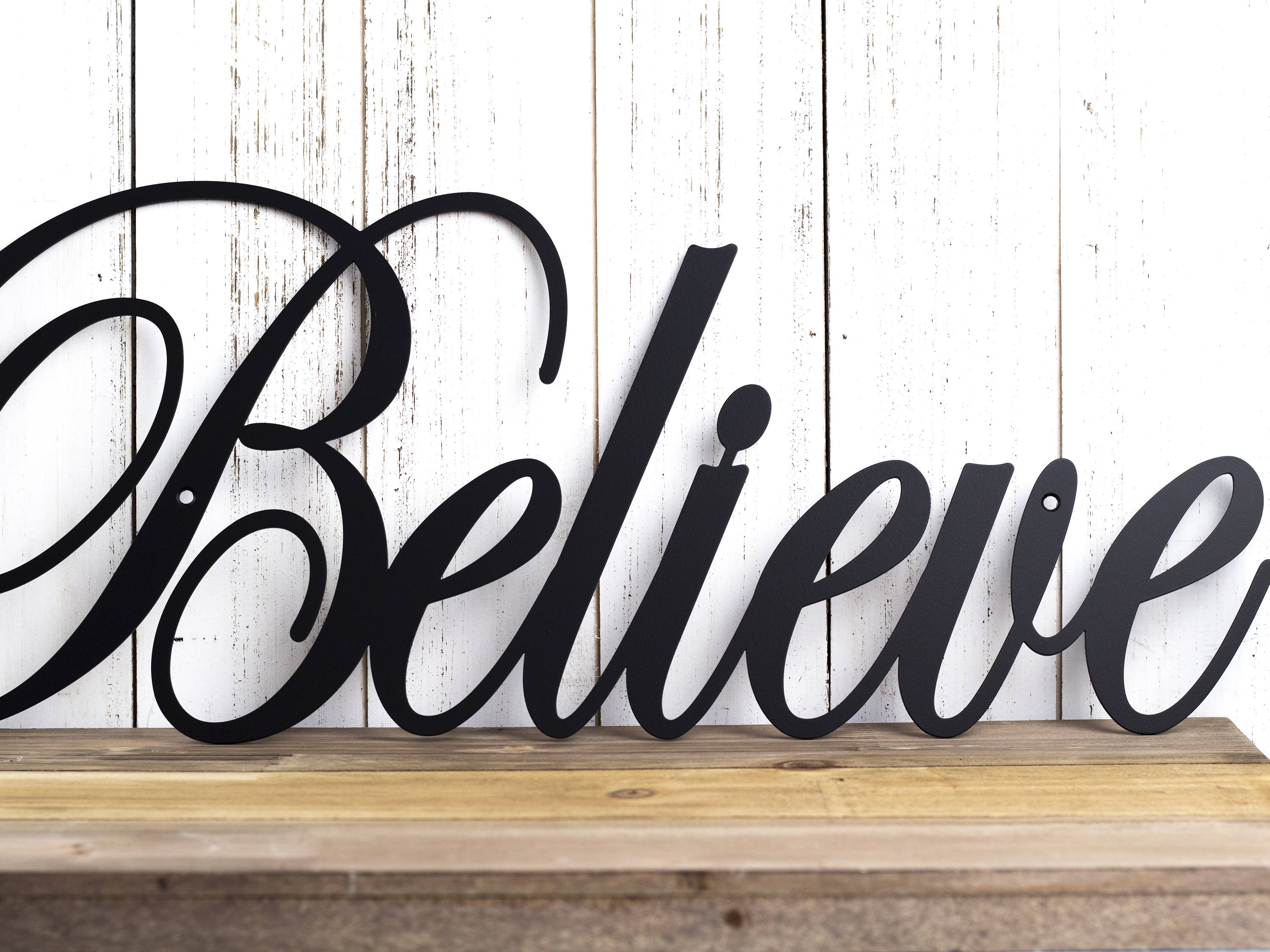 Believe Metal Wall Art Metal Sign Christmas Decor Metal | Etsy