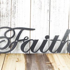 Faith Metal Sign Religious Decor Metal Wall Art Spritual - Etsy