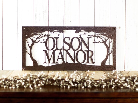 Laser Cut Name Sign Custom Family Name Sign Custom Metal | Etsy