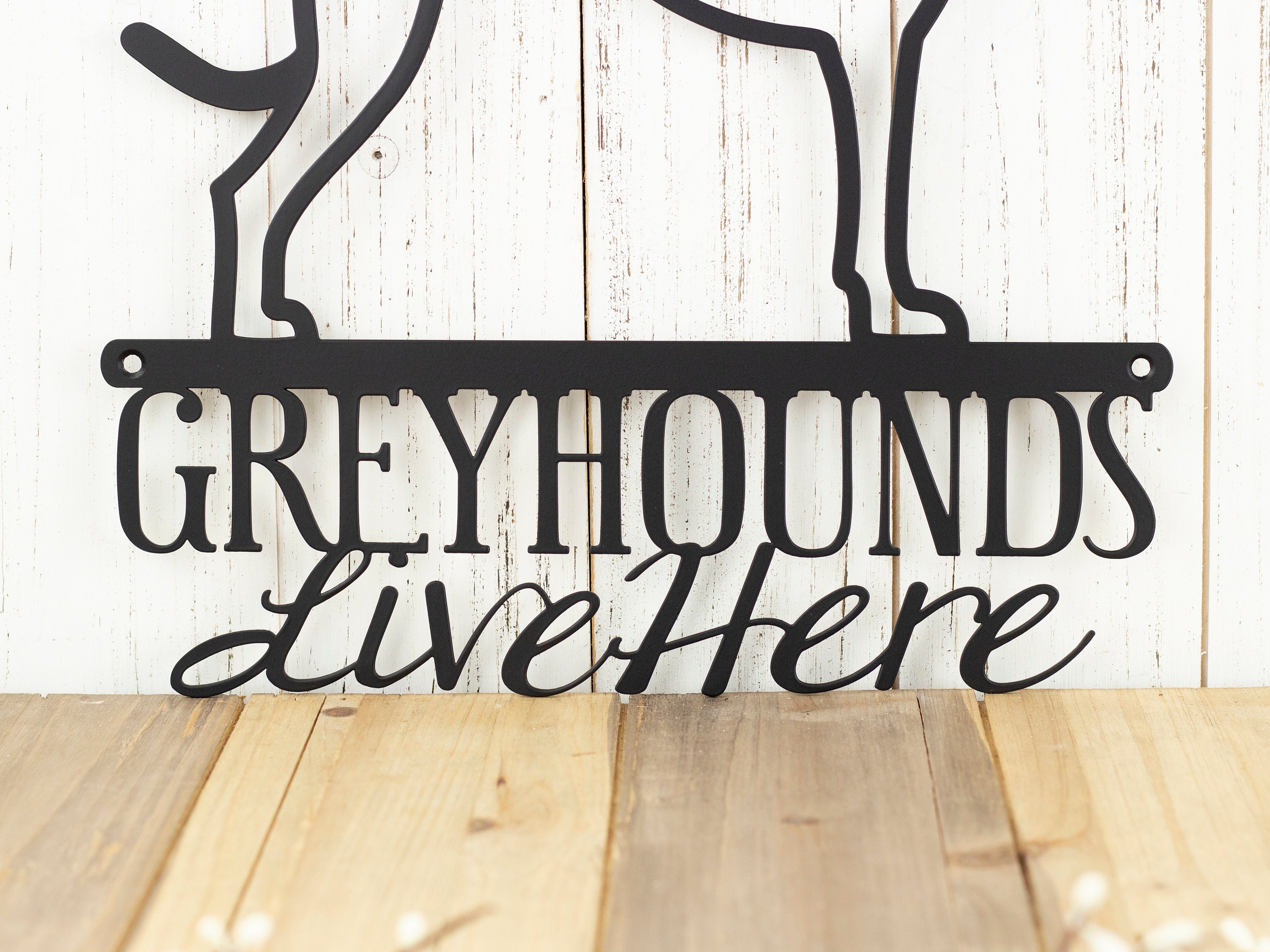 Greyhound Metal Wall Art Hound Dog Sign Metal Sign | Etsy