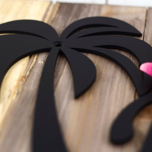 Palm Tree Custom Name Sign Tropical Decor Palm Tree Wall - Etsy