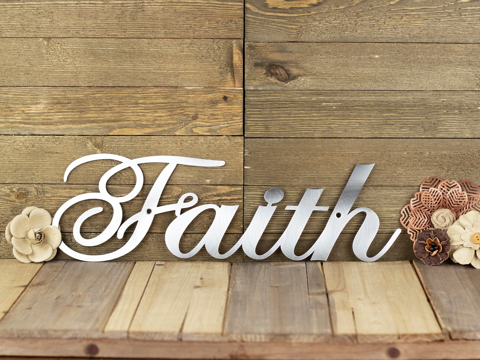 Faith Sign Steel Signs Metal Word Art Christian Wall Art - Etsy