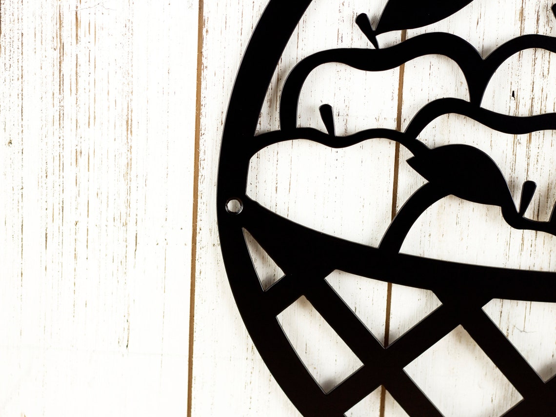 Apple Kitchen Decor Metal Wall Art Kitchen Signs Rustic - Etsy